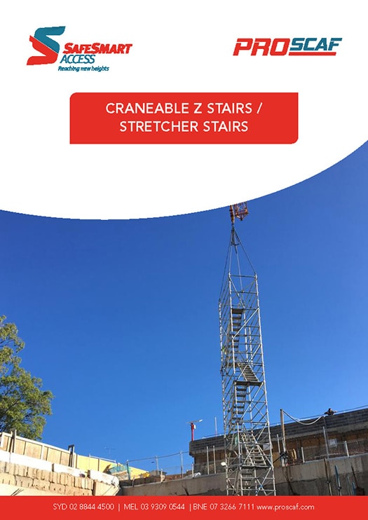 Proscaf Craneable Z & Stretcher Stairs Brochure | SafeSmart Access NZ