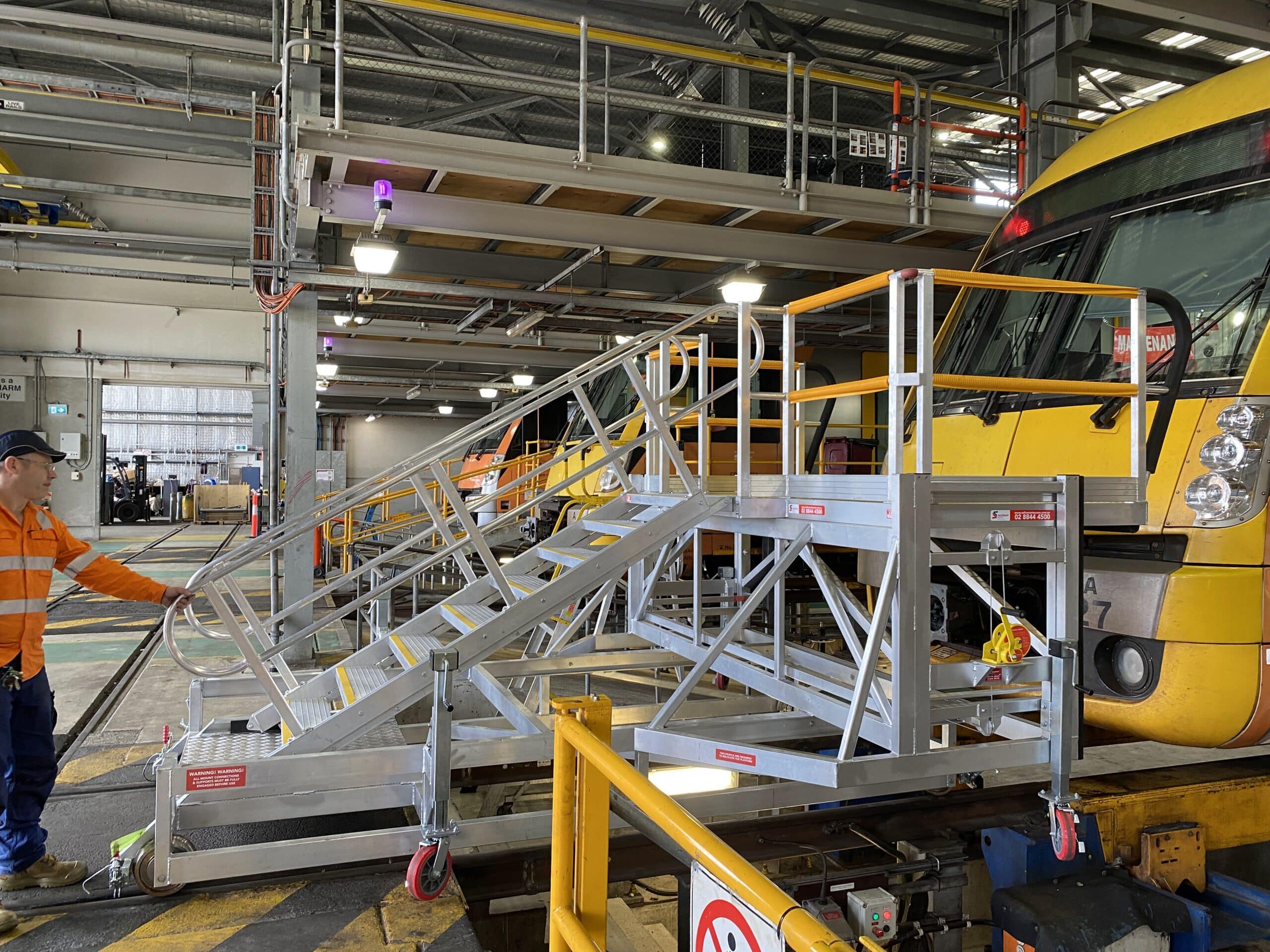 Height Adjustable Front of Train Access Platform